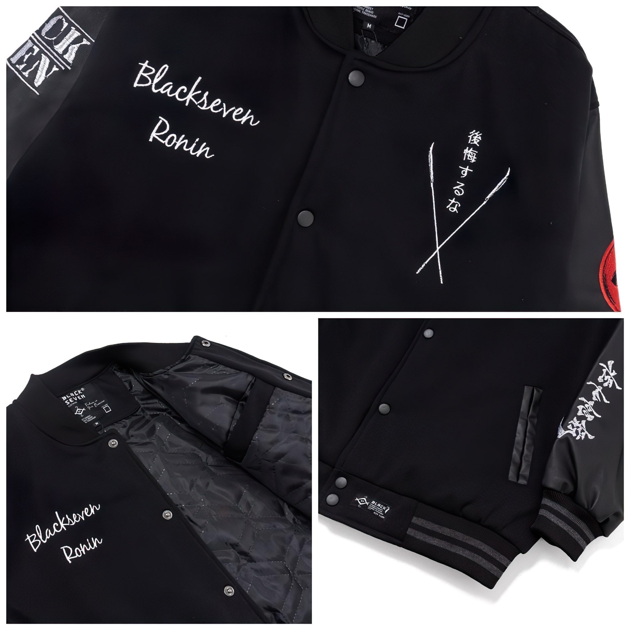 Japanese Samurai Varsity Jacket Full Embroidery | Japan Apparel – Zewearsy