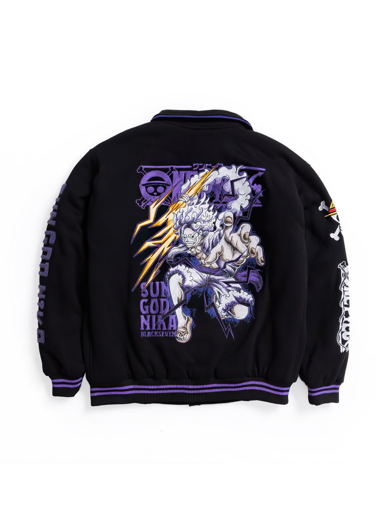 One Piece Gear 5 Varsity Jacket Full Embroidery | Zewearsy